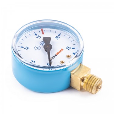 Манометр FoxWeld 25 МПа (кислородный, латунь) | SVARMA.ru